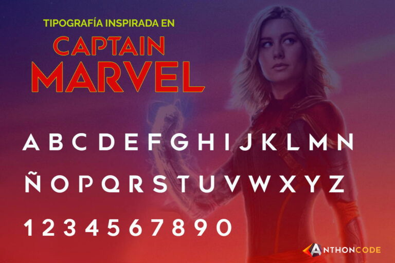 Font Captain Marvel - MARVEL Font