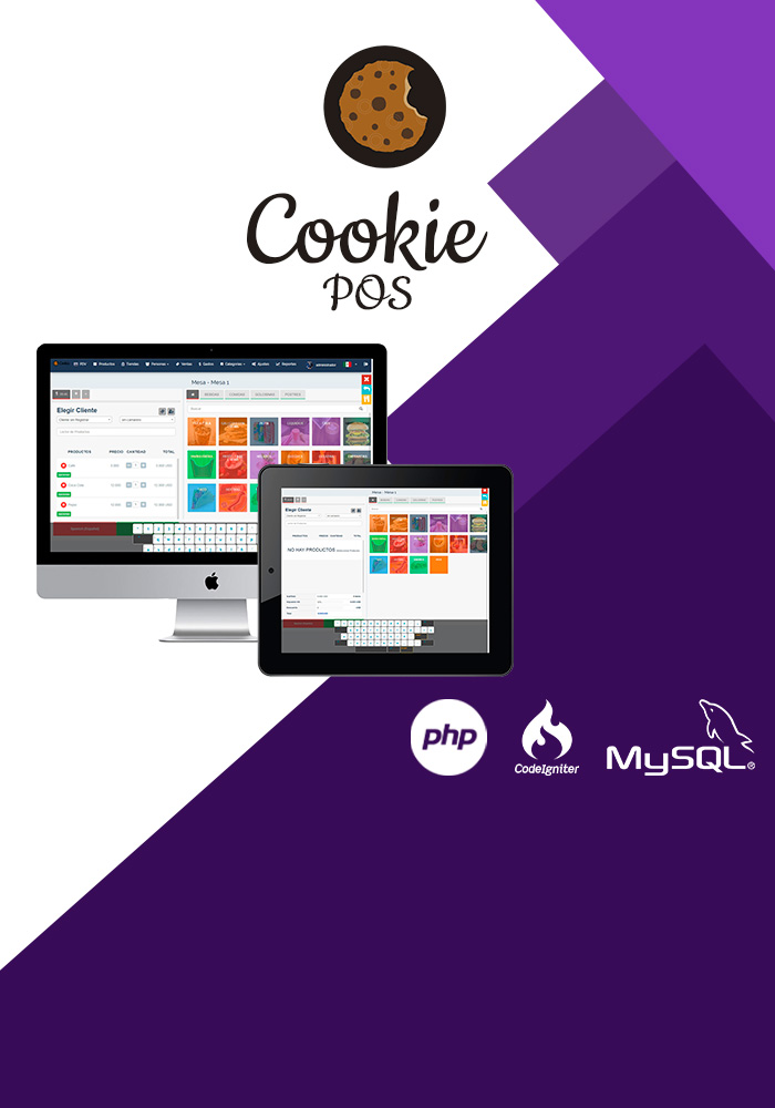 Cookie POS, Sistema de ventas web - Anthon Code